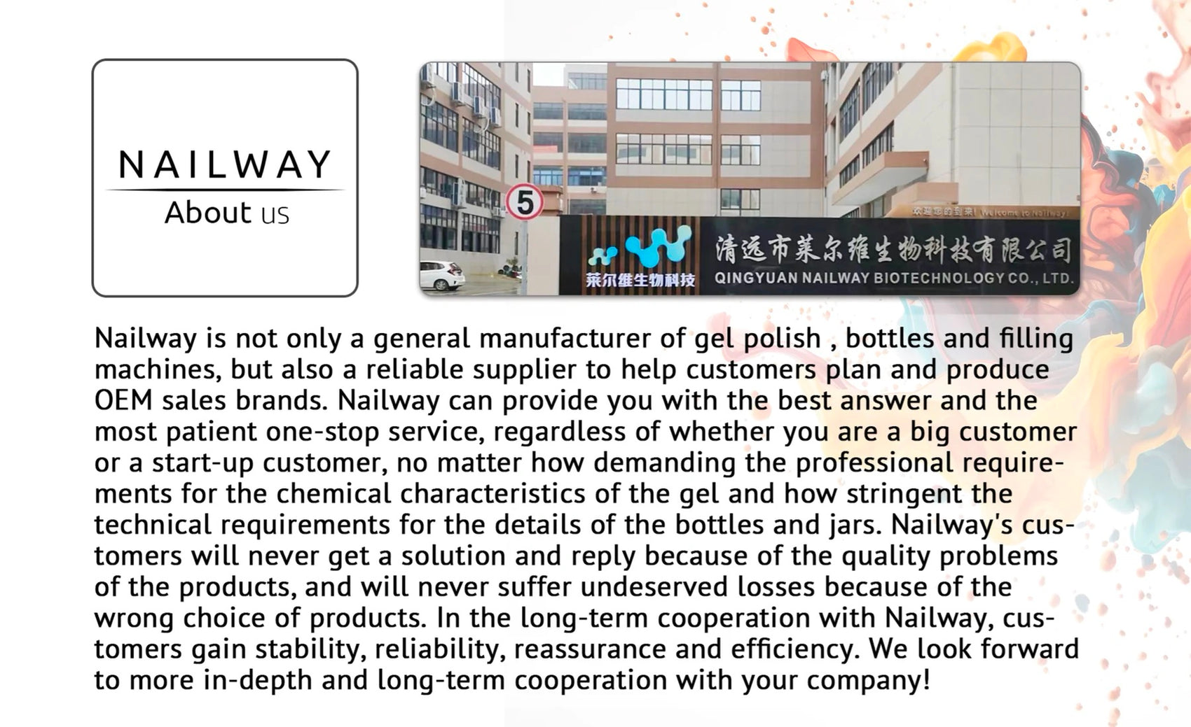Gel polish manufacturer and supplier with 15 years – Nailway